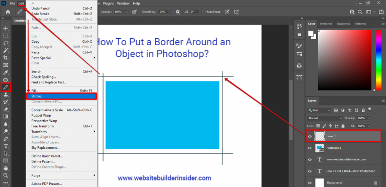 How Do I Put a Border Around an Object in Photoshop ...