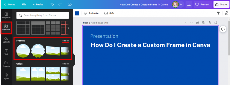 How Do I Create a Custom Frame in Canva? - WebsiteBuilderInsider.com
