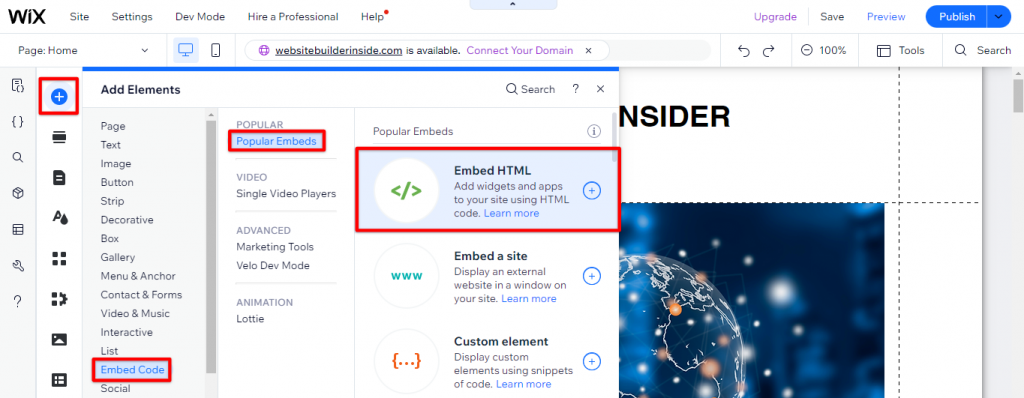 Can I Upload HTML Files to Wix? - WebsiteBuilderInsider.com