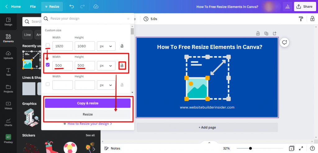 How Do I Free Resize Elements in Canva? - WebsiteBuilderInsider.com