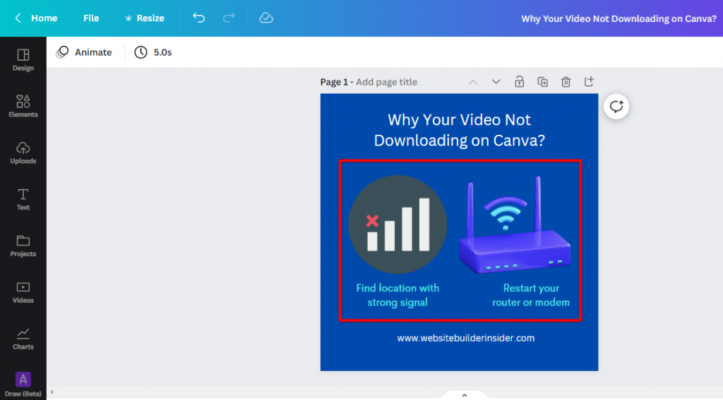 Why Is My Video Not Downloading on Canva? - WebsiteBuilderInsider.com