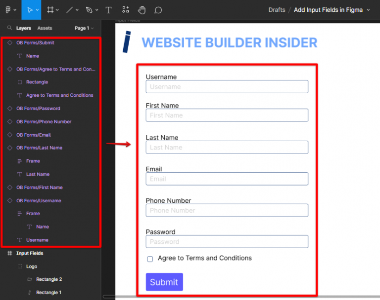 How Do You Add Input Fields in Figma? [Complete Updated 2024 Guide] - WebsiteBuilderInsider.com