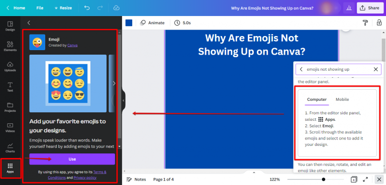 Why Are Emojis Not Showing Up on Canva? - WebsiteBuilderInsider.com