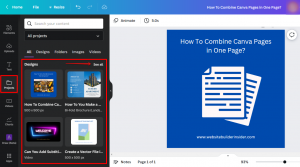 How Do I Combine Canva Pages in One Page? - WebsiteBuilderInsider.com