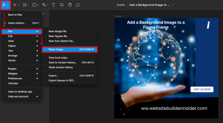 How Do I Add a Background Image to a Figma Frame ...