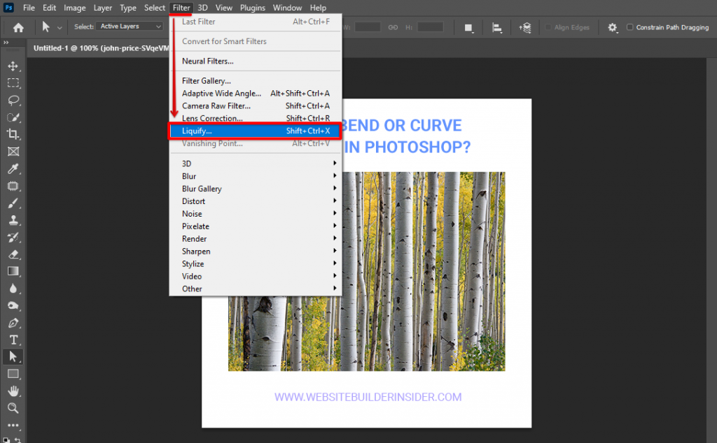 How Do I Bend or Curve an Image in Photoshop? - WebsiteBuilderInsider.com