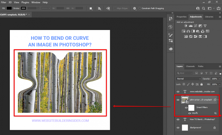 How Do I Bend or Curve an Image in Photoshop? - WebsiteBuilderInsider.com