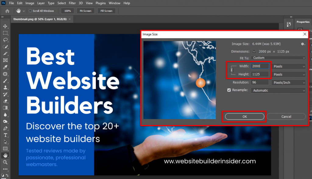 How Do I Make an Image 2000 Pixels Wide in Photoshop ...