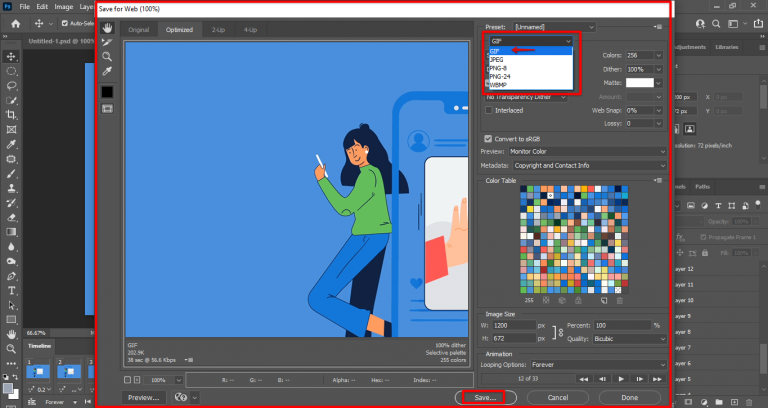 How Do I Save an Animated GIF in Photoshop? - WebsiteBuilderInsider.com