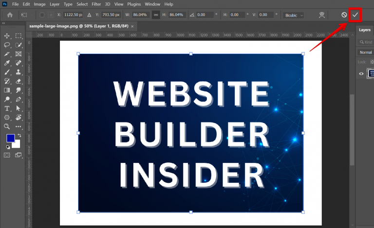 Can't See Transform Controls Photoshop? - WebsiteBuilderInsider.com