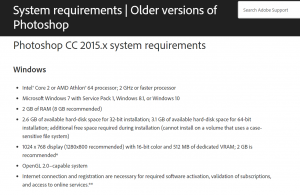 Can I Run Photoshop CC 2015? - WebsiteBuilderInsider.com