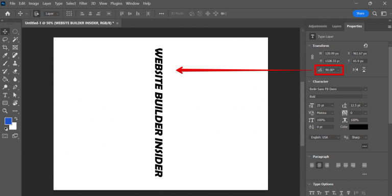 How Do I Change Text Direction in Photoshop? - WebsiteBuilderInsider.com