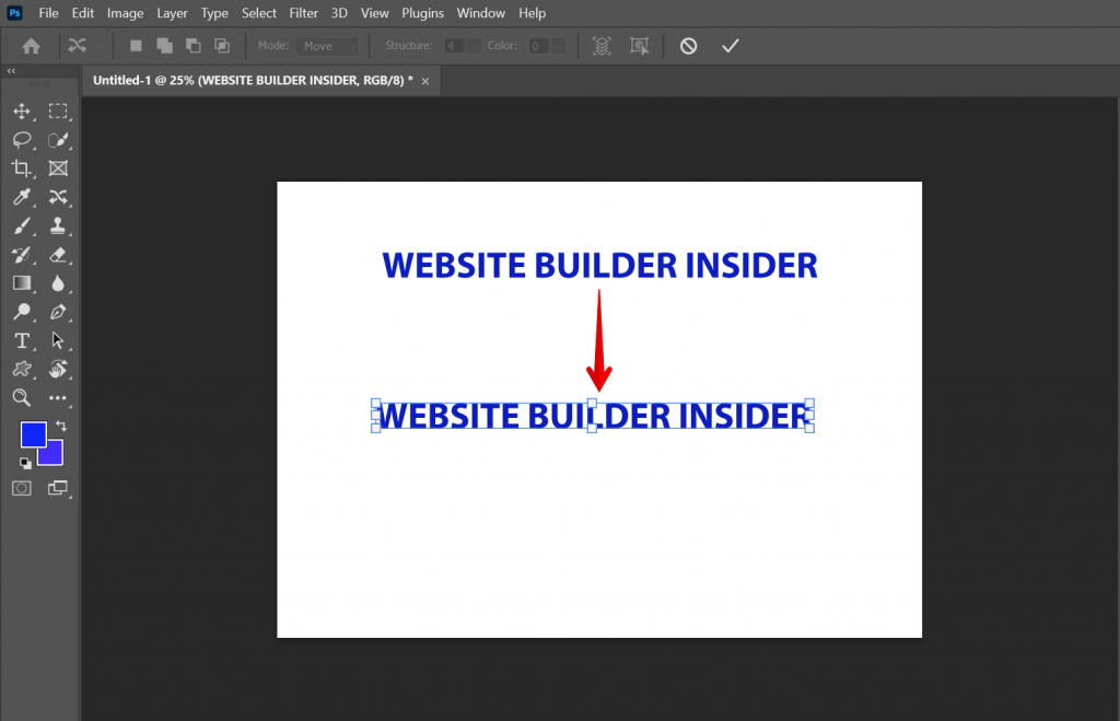 How Do I Cut and Move Text in Photoshop? - WebsiteBuilderInsider.com