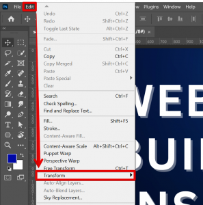 Can't See Transform Controls Photoshop? - WebsiteBuilderInsider.com