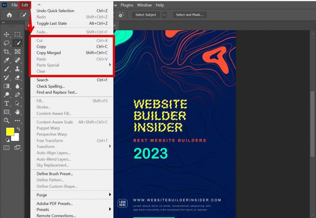 How Do I Select Text Without Background in Photoshop ...