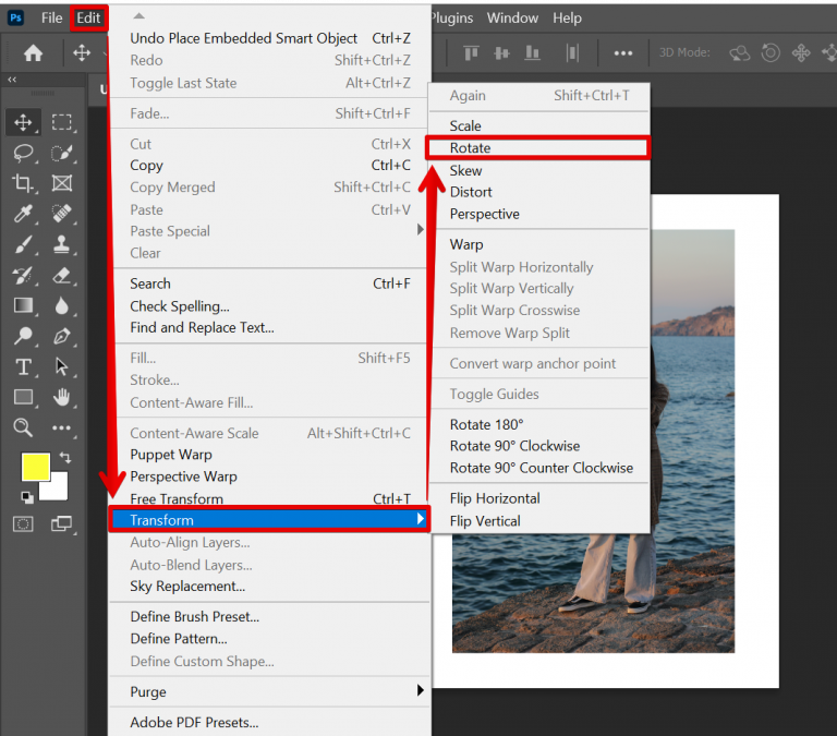 How Do I Tilt an Image in Photoshop? - WebsiteBuilderInsider.com