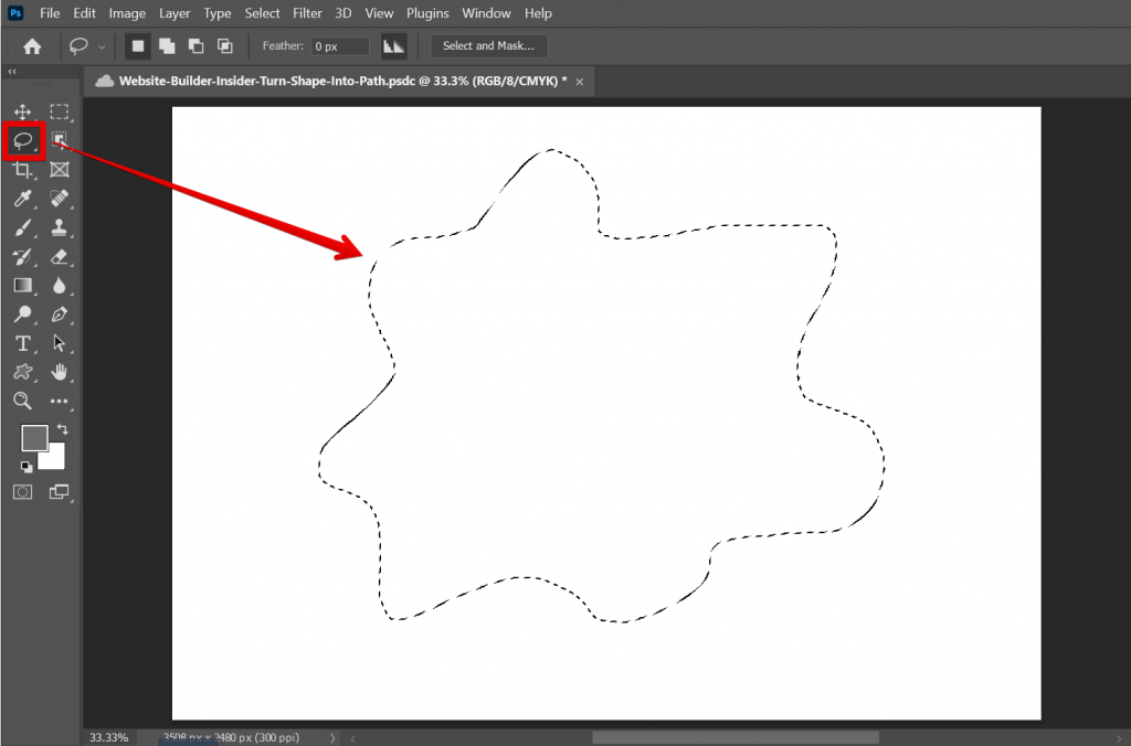 How Do I Turn a Shape Into a Path in Photoshop? - WebsiteBuilderInsider.com