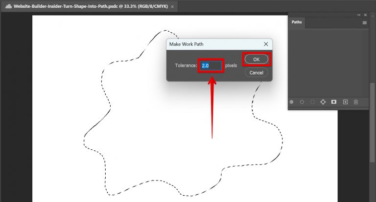 How Do I Turn a Shape Into a Path in Photoshop? - WebsiteBuilderInsider.com