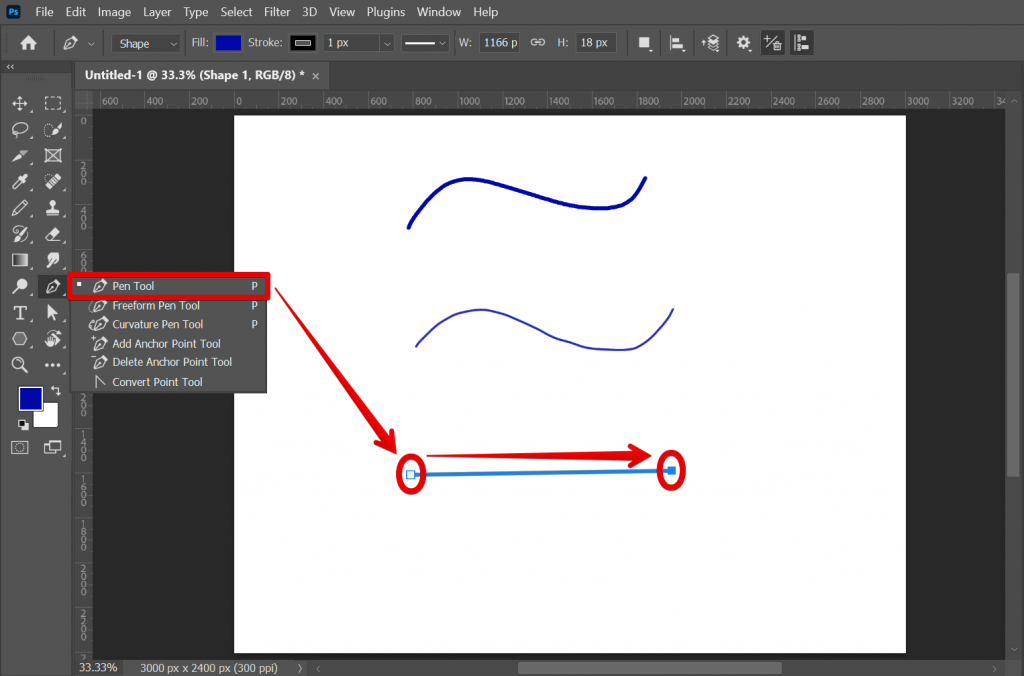 How Do I Draw a Curved Line in Photoshop? - WebsiteBuilderInsider.com