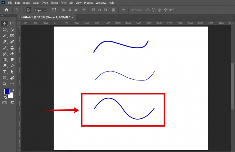 How Do I Draw a Curved Line in Photoshop? - WebsiteBuilderInsider.com