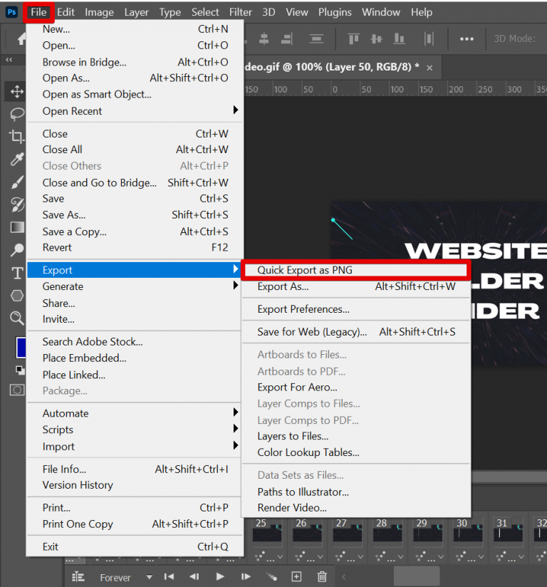 Why Won't Photoshop Export My GIF? - WebsiteBuilderInsider.com