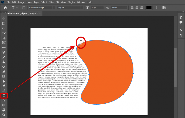 Can You Wrap Text in Photoshop? - WebsiteBuilderInsider.com