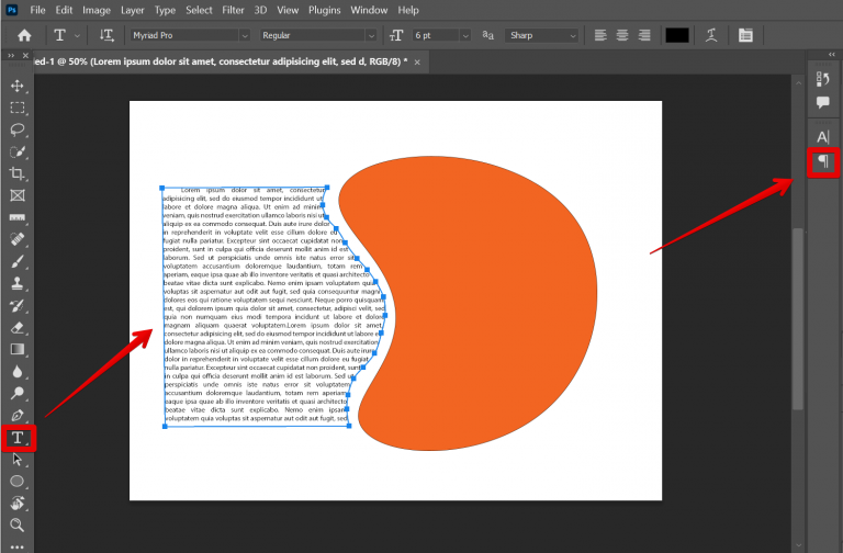 Can You Wrap Text in Photoshop? - WebsiteBuilderInsider.com