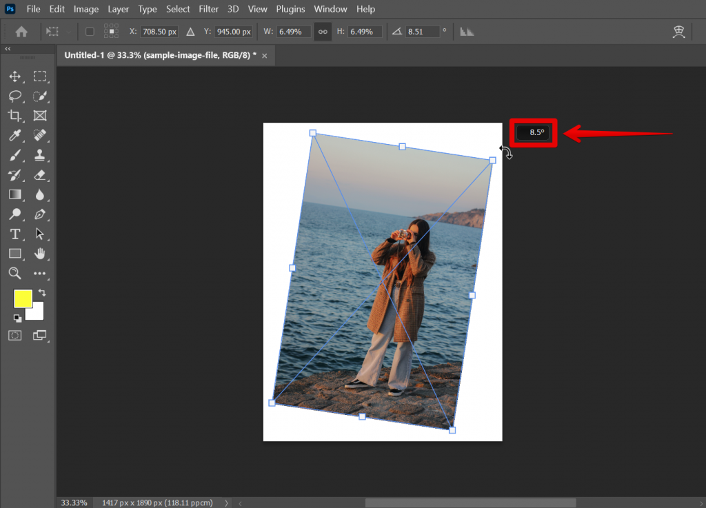 How Do I Tilt an Image in Photoshop? - WebsiteBuilderInsider.com