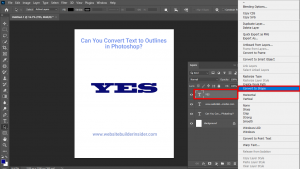 Can You Convert Text to Outlines in Photoshop? - WebsiteBuilderInsider.com