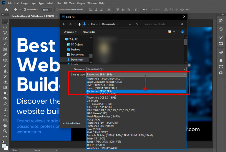 Why Can't I Save as EPS in Photoshop? - WebsiteBuilderInsider.com