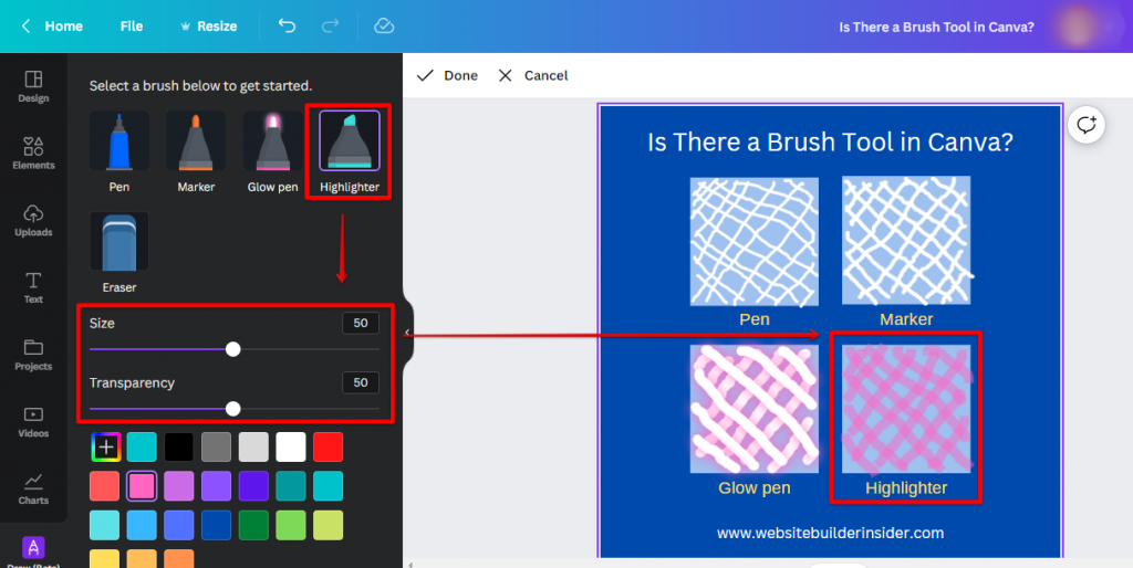 Is There a Brush Tool in Canva? - WebsiteBuilderInsider.com