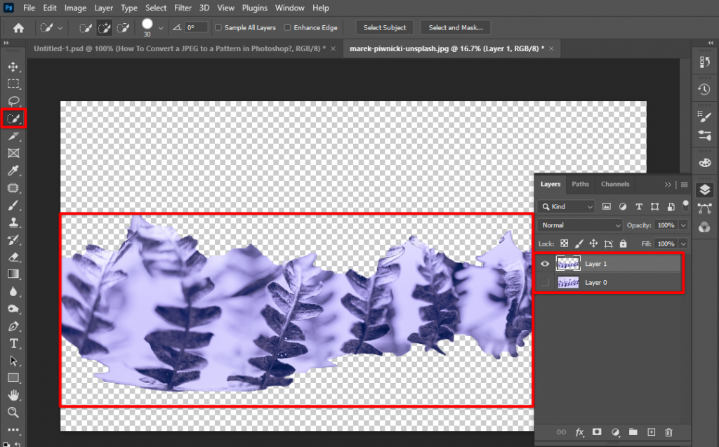 How Do I Convert a JPEG to a Pattern in Photoshop ...