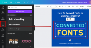 How Do I Convert Fonts to Outlines in Canva? - WebsiteBuilderInsider.com