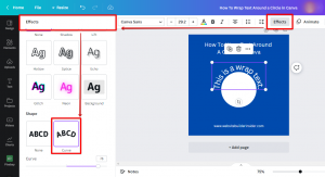 How Do I Wrap Text Around a Circle in Canva? - WebsiteBuilderInsider.com