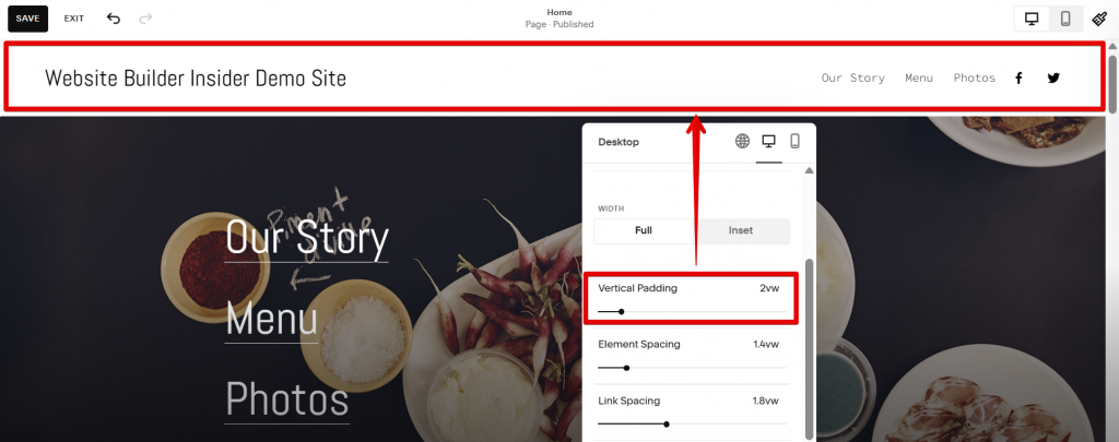 How Do I Change the Header Height in Squarespace? - WebsiteBuilderInsider.com