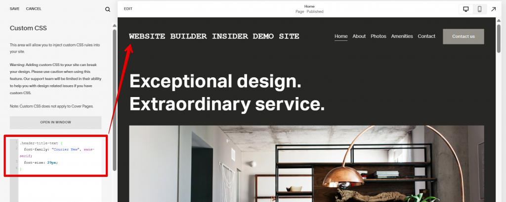How Do I Change the Header Font in Squarespace? - WebsiteBuilderInsider.com