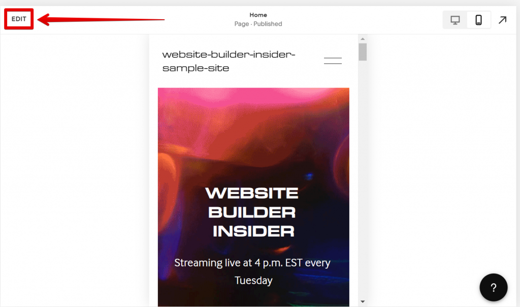 Can You Edit Mobile View Only on Squarespace? - WebsiteBuilderInsider.com