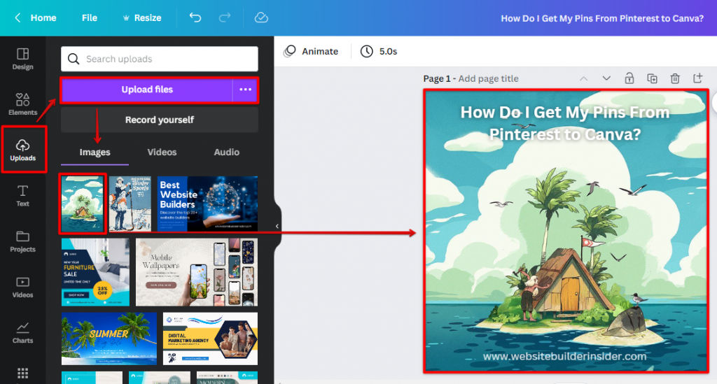 How Do I Get My Pins From Pinterest to Canva? - WebsiteBuilderInsider.com