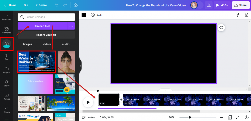 How to Change the Thumbnail of a Canva Video in 2024? - WebsiteBuilderInsider.com
