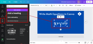 How Do You Write Math Equations in Canva? - WebsiteBuilderInsider.com