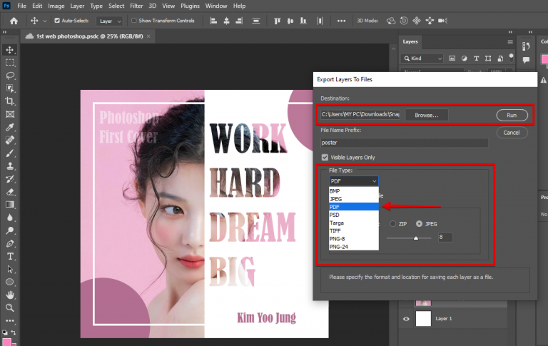 How Do I Export Multiple Layers From Photoshop to PDF? - WebsiteBuilderInsider.com