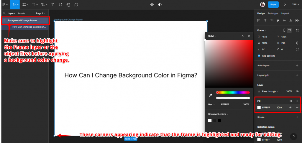 How Can I Change Background Color in Figma? - WebsiteBuilderInsider.com
