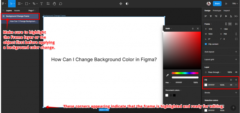 How Can I Change Background Color in Figma? - WebsiteBuilderInsider.com